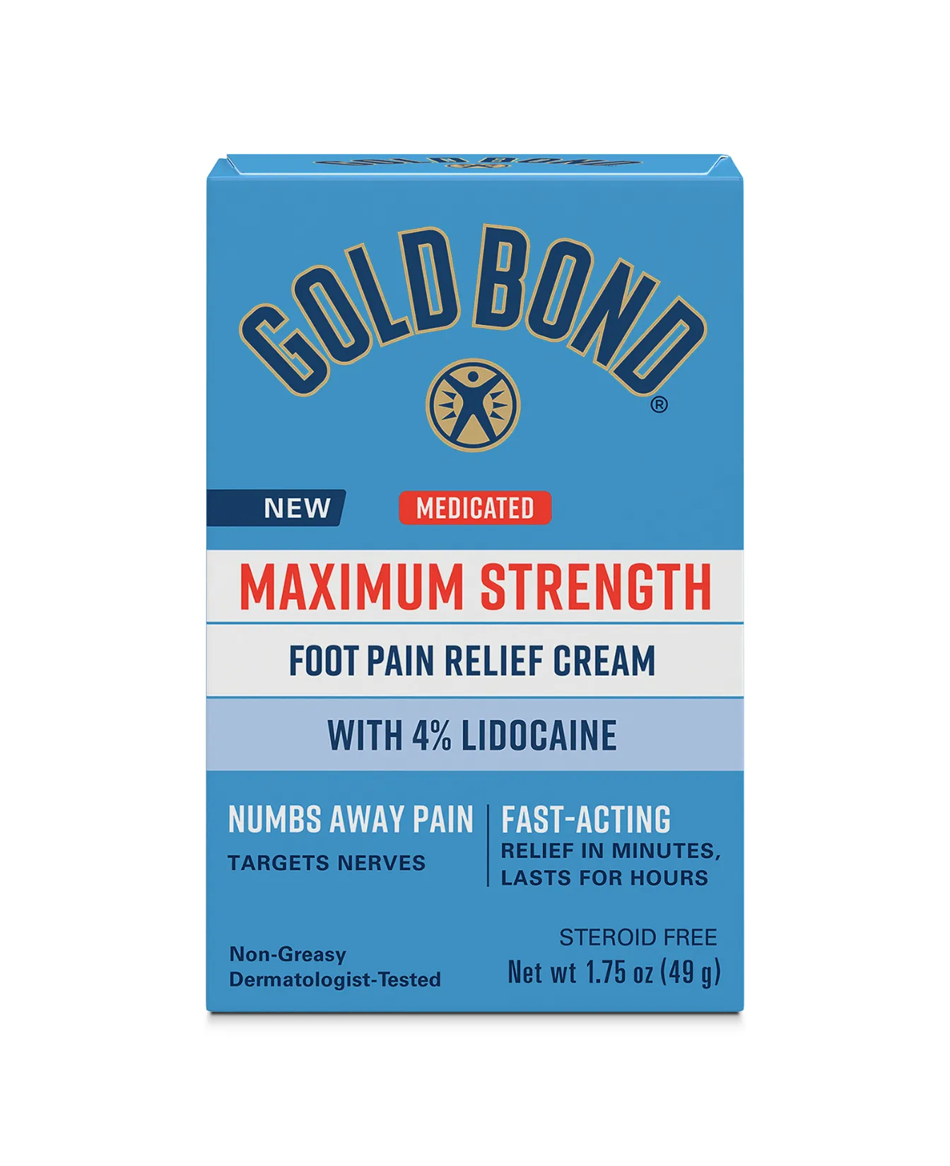 Maximum Strength Medicated Foot Pain Relief Cream | Gold Bond®
