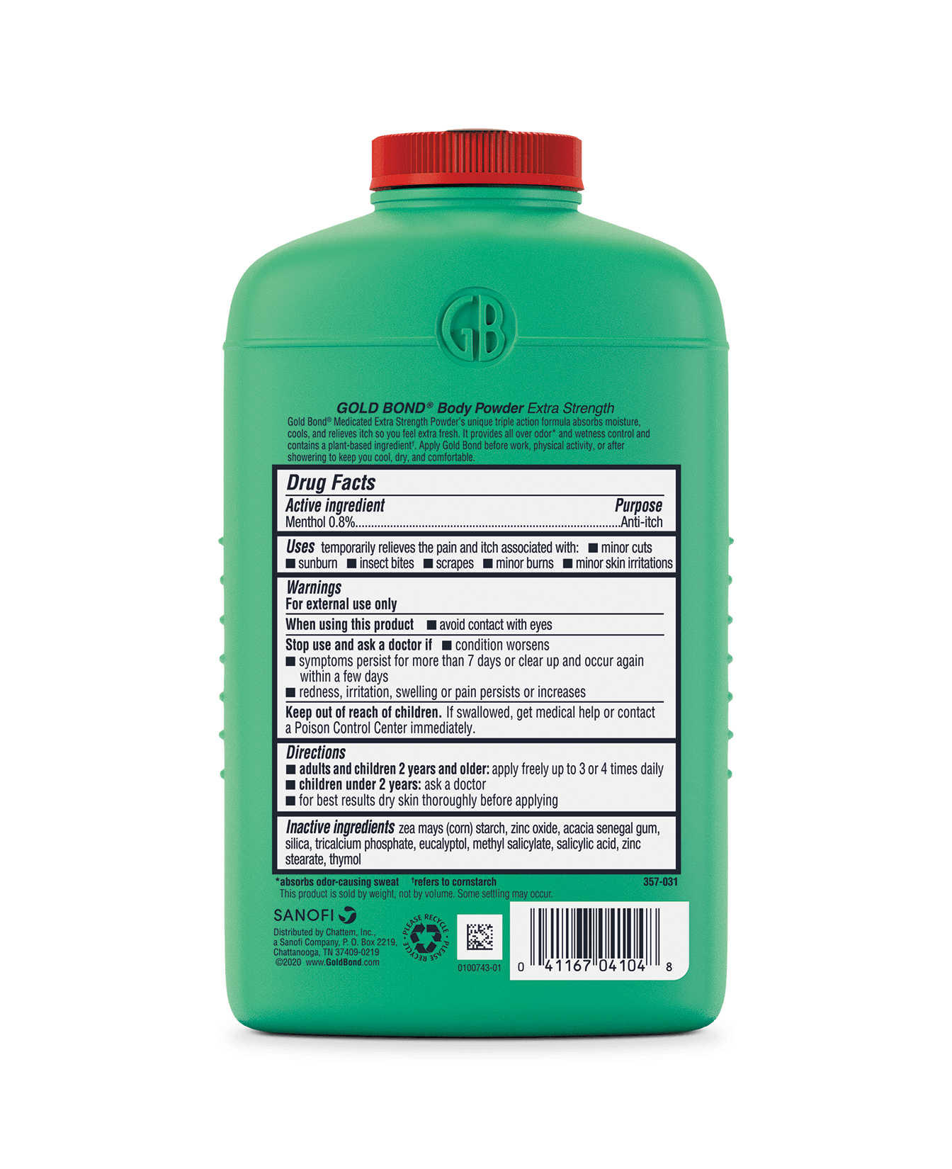 Medicated Extra Strength Body Powder | Gold Bond®